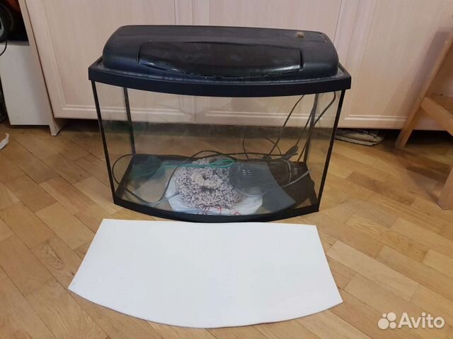 Аквариум + фильтр-аэратор, туф, песок, подложка