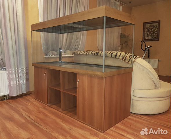 Новый аквариум 1000 л, с оборудованием и тумбой