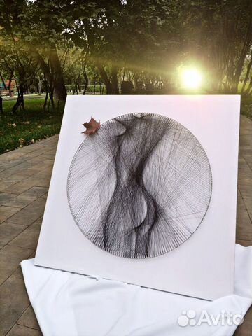 Картина из ниток String Art обнаженная женщина купить в Москве | Хобби ...